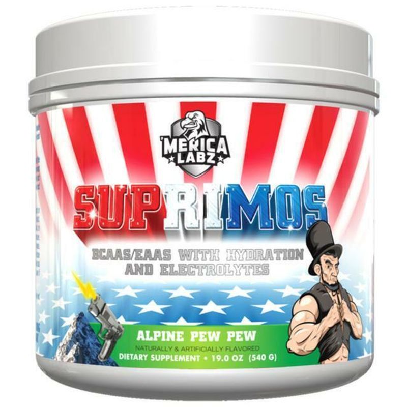 Merica Labz Suprimos BCAA/EAA Supplement w/ Eletrolytes - Alpine Pew ...