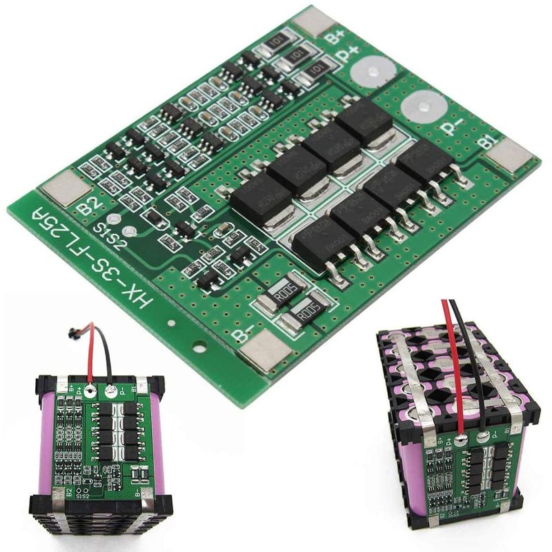3S 11.1V 12.6V 25A W/Balance 18650 Li ion Lithium Battery PCB Protection Board - EveryMarket