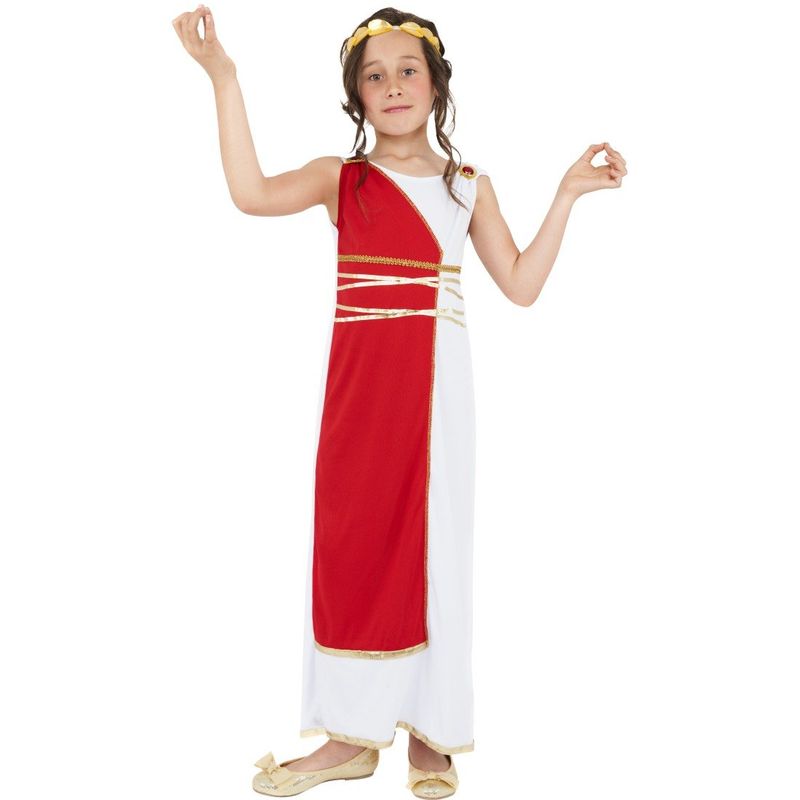 NET TOYS Greek Goddess Robe Girl Costume Antique L 10-12 Years 140-158 ...