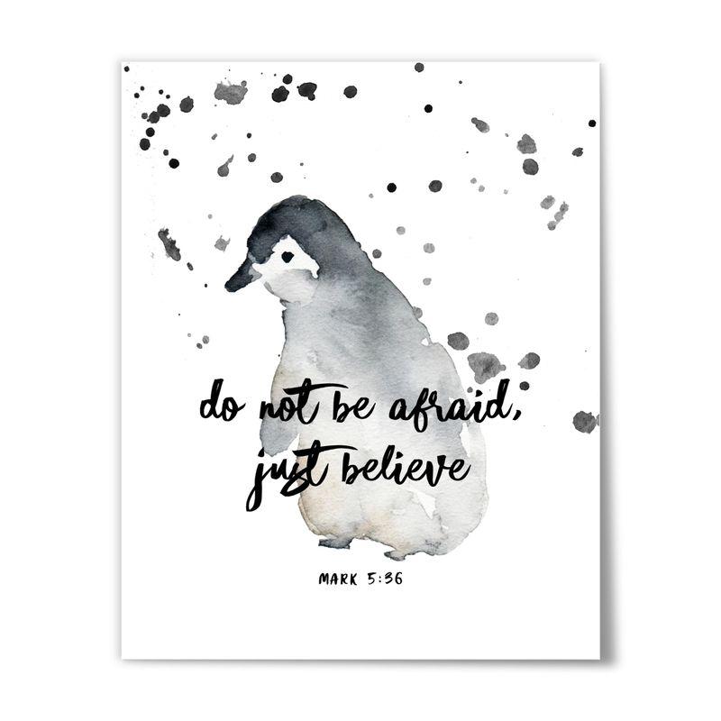 Mark 5:36, Do Not Be Afraid, Just Believe, Modern Christian Wall Art ...