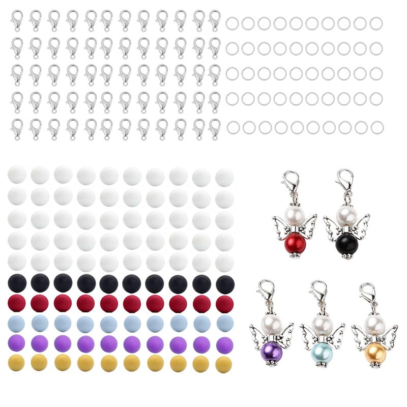 TYXHXTF 50 Sets Guardian Angel Make Your Own Key Ring Angel Charm ...