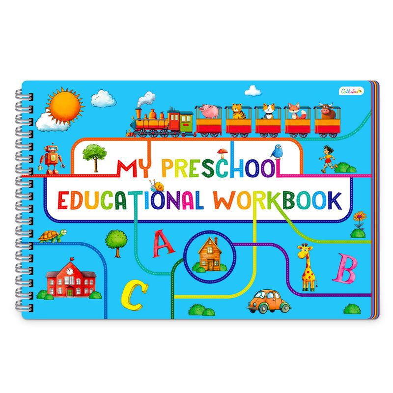 Handwriting Practice Book, 40 Pages Dry Erase Preschool Workbook ...
