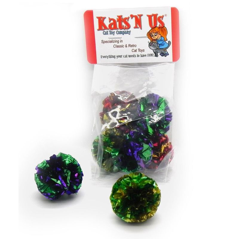 Mylar Crinkle Ball Cat Toy - 5 Pack - EveryMarket