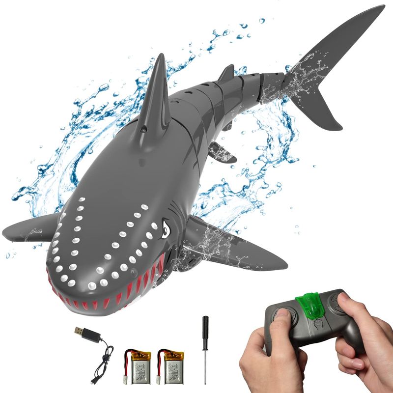 VOLANTEXRC RC Shark Toys, 2.4Ghz 1:18 Scale High Simulation Remote ...