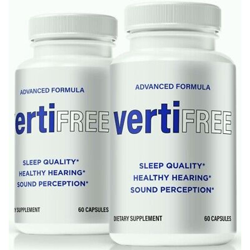 (2 Pack) Vertifree Healthy Ear Pills for Enhanced Hearing & Reduced ...