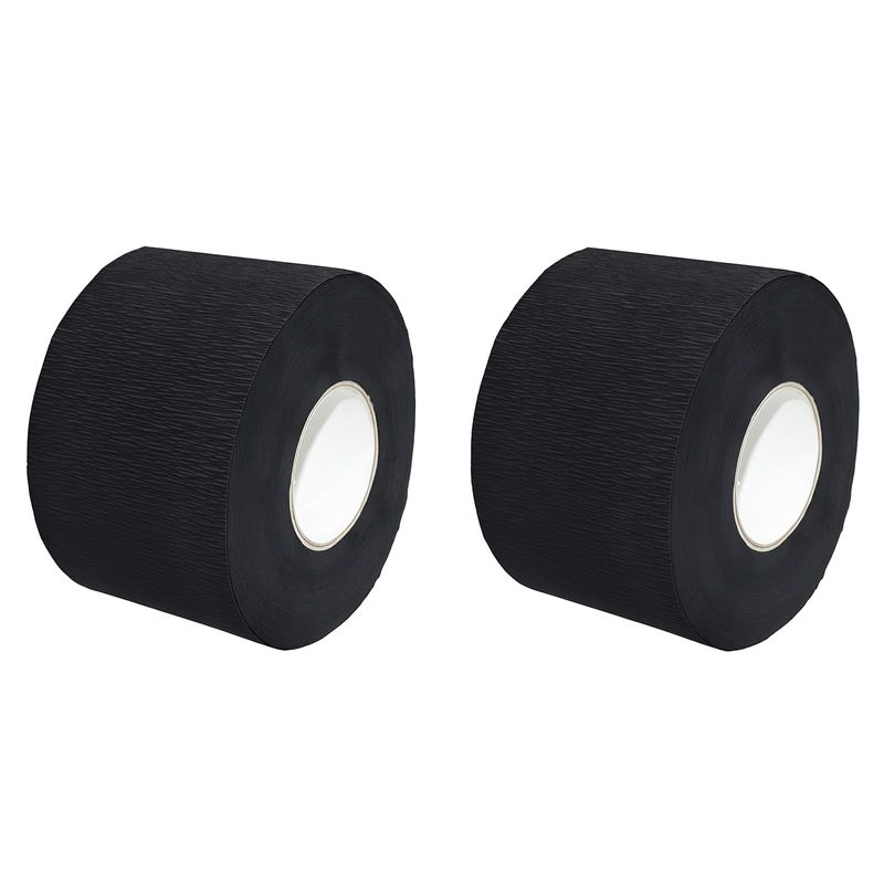 VASANA 2 Rolls/ 200Counts Black Disposable Barber Neck Paper Strips ...