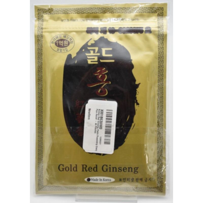 Gold Red Ginseng Patch / Korean / 1 Pack - Online Marketplace - EveryMarket
