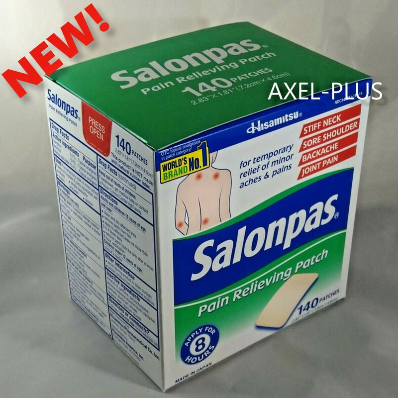 SALONPAS 140 Pain Relieving Patches external Arthritis Back Relief NEW ...