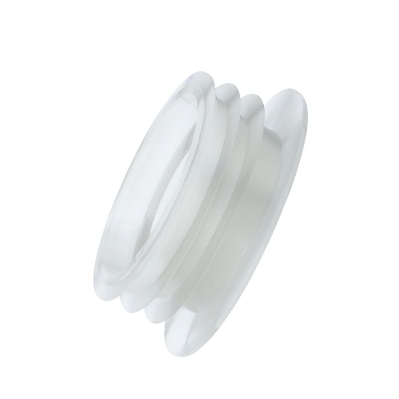 Universal Flush Pipe Inlet Pan Connector - Clear Flush Pipe Connector ...