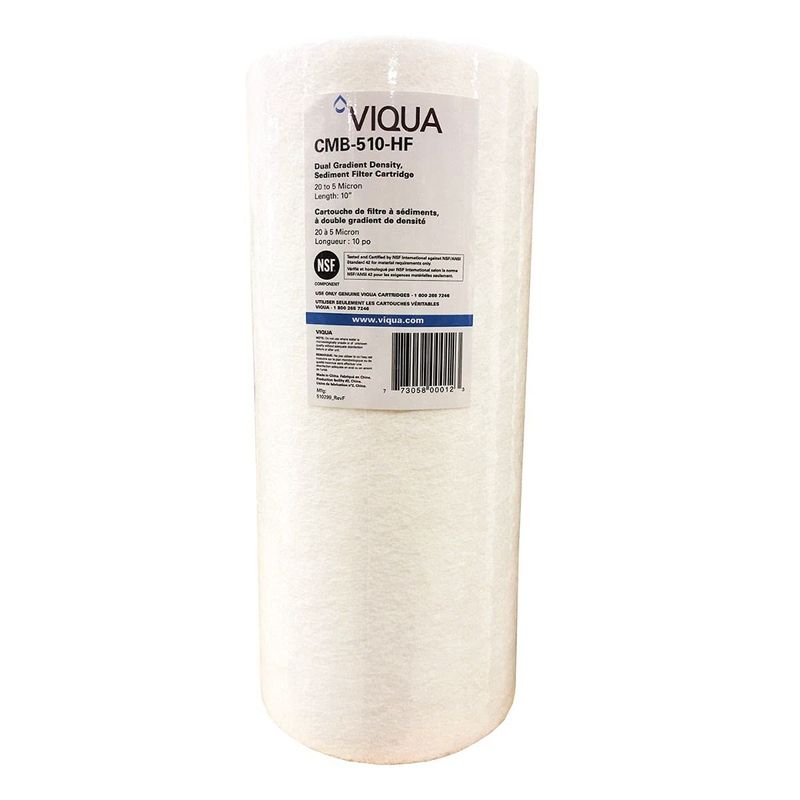 VIQUA CMB-510-HF Whole House 10 x 4.5 Inch 5 Micron Polypropylene Whole ...