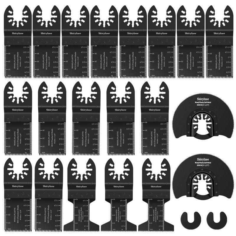 20-Piece Universal Oscillating Saw Blades Set - Quick Release Multi ...