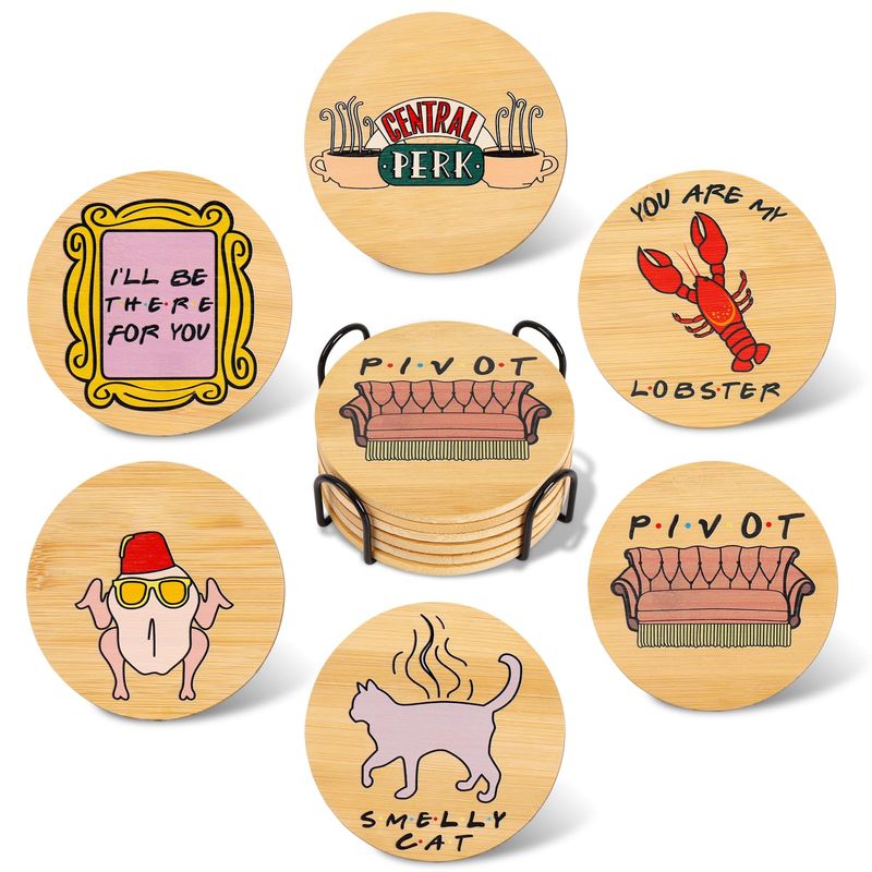 Friends TV Show Bamboo Coasters, Novelty Old Friends TV Show Decoration ...