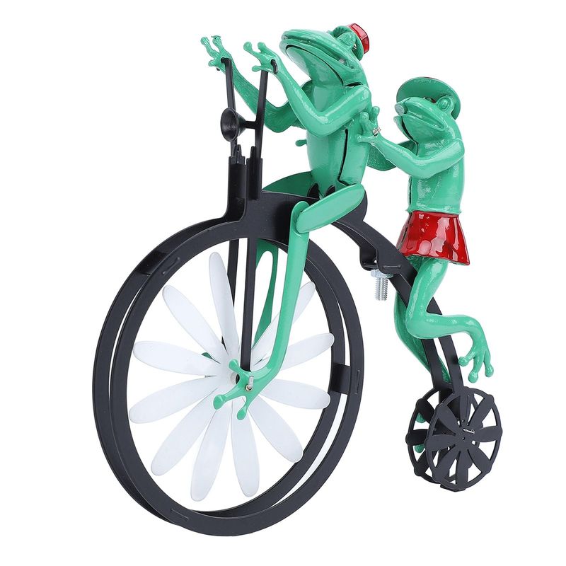 Frog Wind Spinner, Iron Alloy Garden Wind Spinners Garden Windmill Easy ...