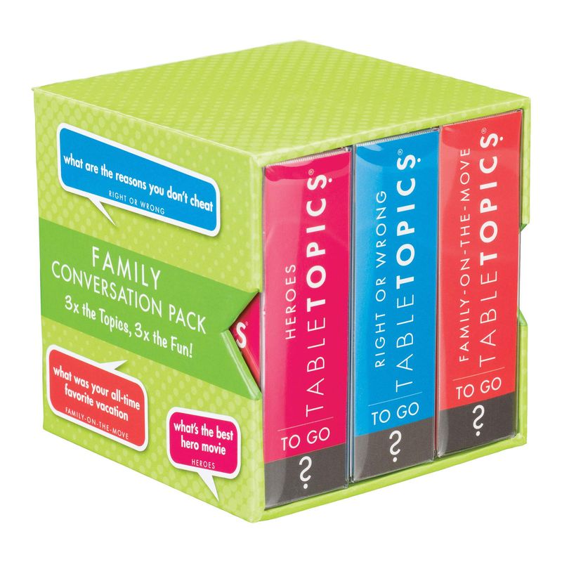 TableTopics Family Conversation Question Card Pack - 120 Fun Question ...