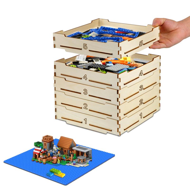 5 Tray Sorter Sifter Box Used for Lego, Storage Sorter Brick for Lego ...