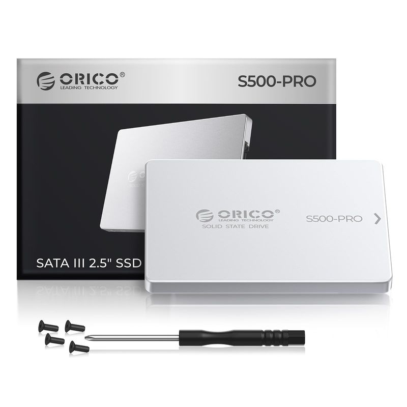 ORICO 512GB SATA SSD, 2.5 Inch Internal Solid State Drive, up to 500MB/s, 3D NAND SATA III SSD ...