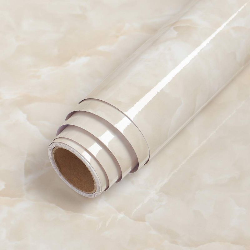 LaCheery Beige Marble Contact Paper for Countertops Waterproof Marble ...