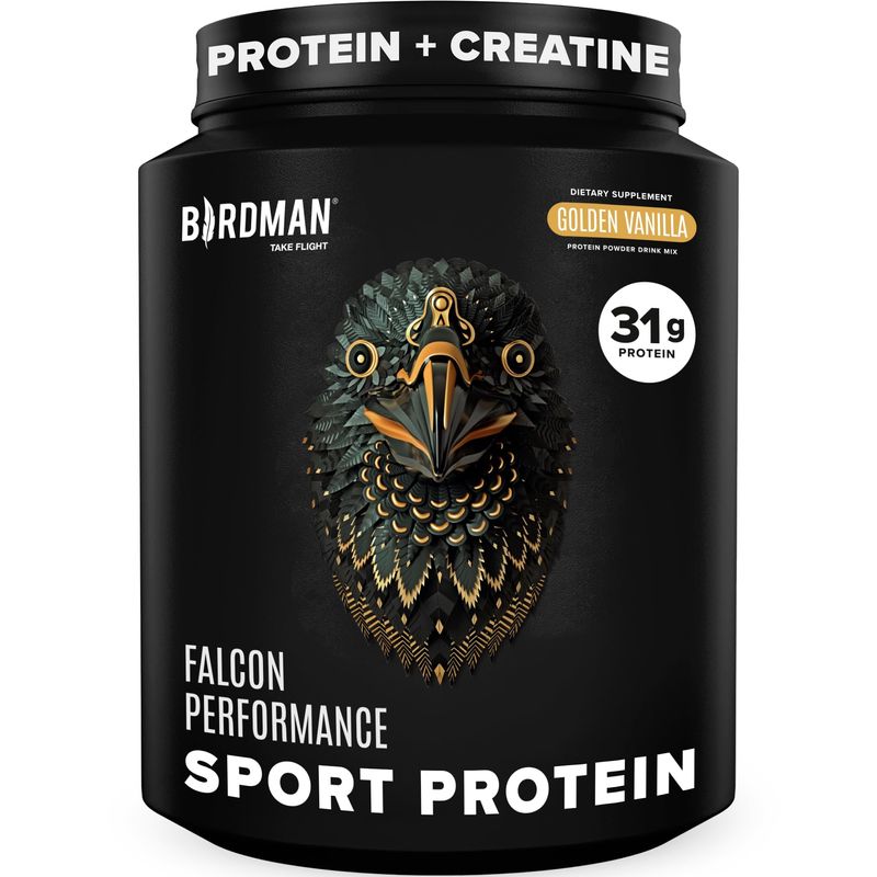 BIRDMAN Falcon Performance Vegan Protein Powder, 31g Protein, 5g ...