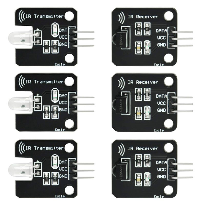 Gikfun Digital 38khz Ir Receiver Ir Transmitter Sensor Module Kit for Arduino (Pack of 3 Sets ...