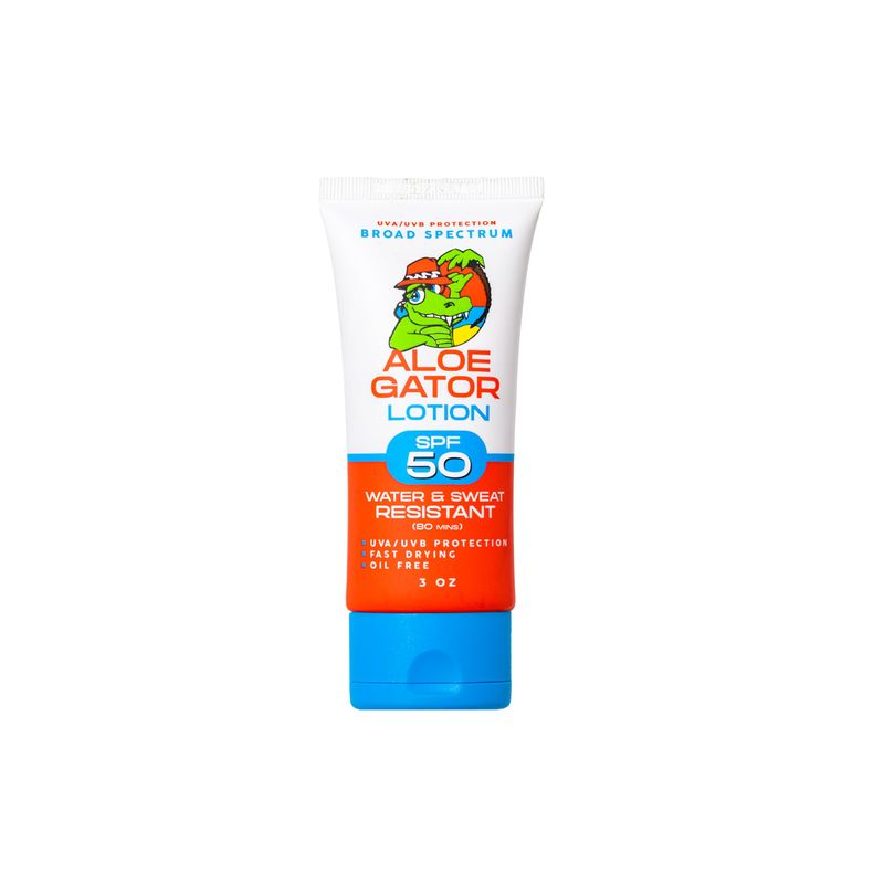 Aloe Gator Sunscreen Lotion SPF 50, Alcohol-Free, Paraben-Free ...