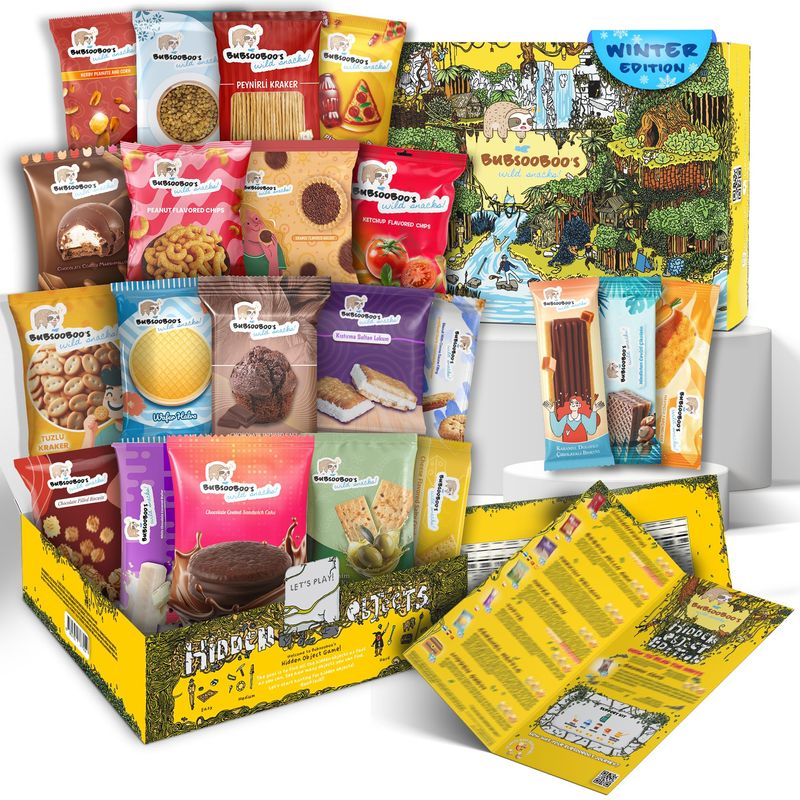 Maxi International Snack Box (Hidden Game Themed) | Snacks Variety Pack ...
