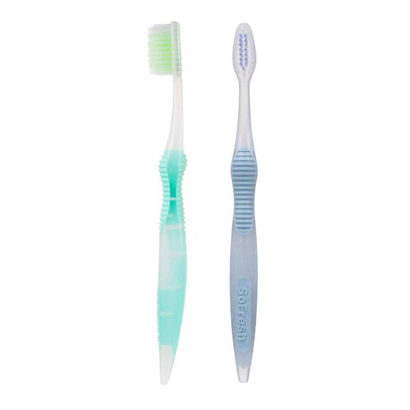 One Sofresh Flossing Toothbrush Soft Full Size Assorted Colors - Online ...