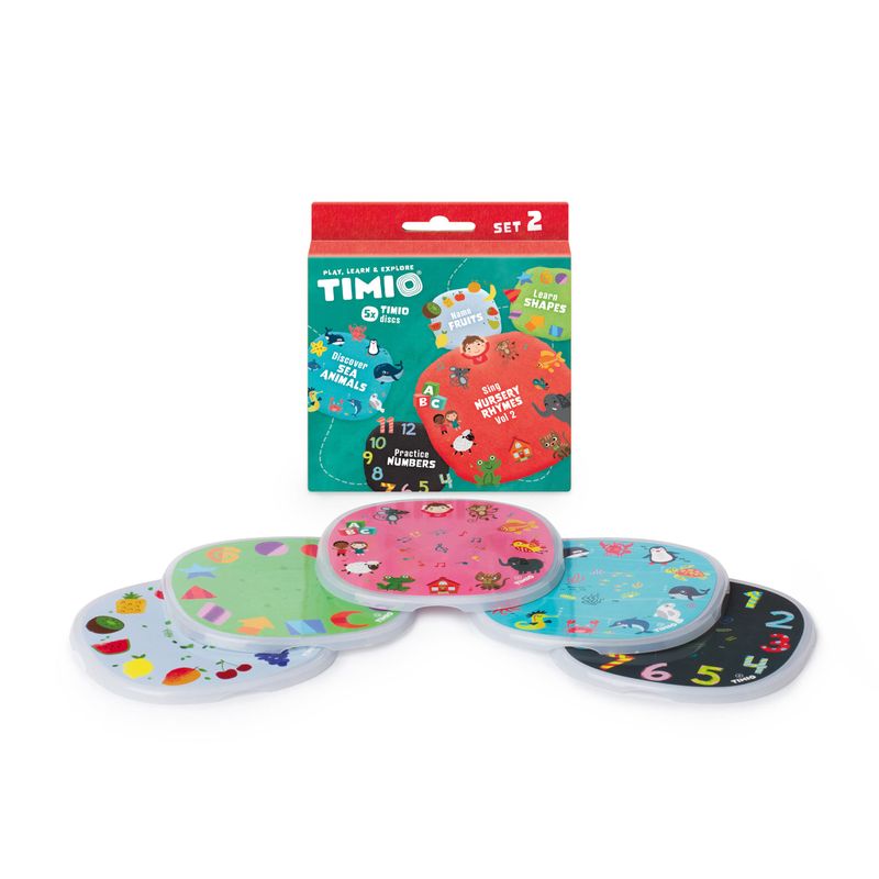TIMIO Disc Set #2: 5 Audio Discs for The Player | Learn Numbers, 96 ...