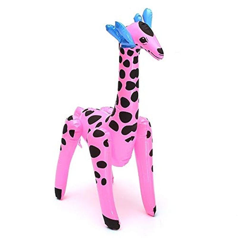 iSeventy9 Inflatable Blow-Up Giraffe Toy Party Favor - Pink with Black ...