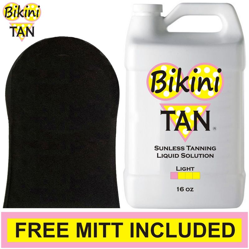BIKINI TAN - LIGHT - 16 oz - Spray Tanning Solution Liquid Mist ...