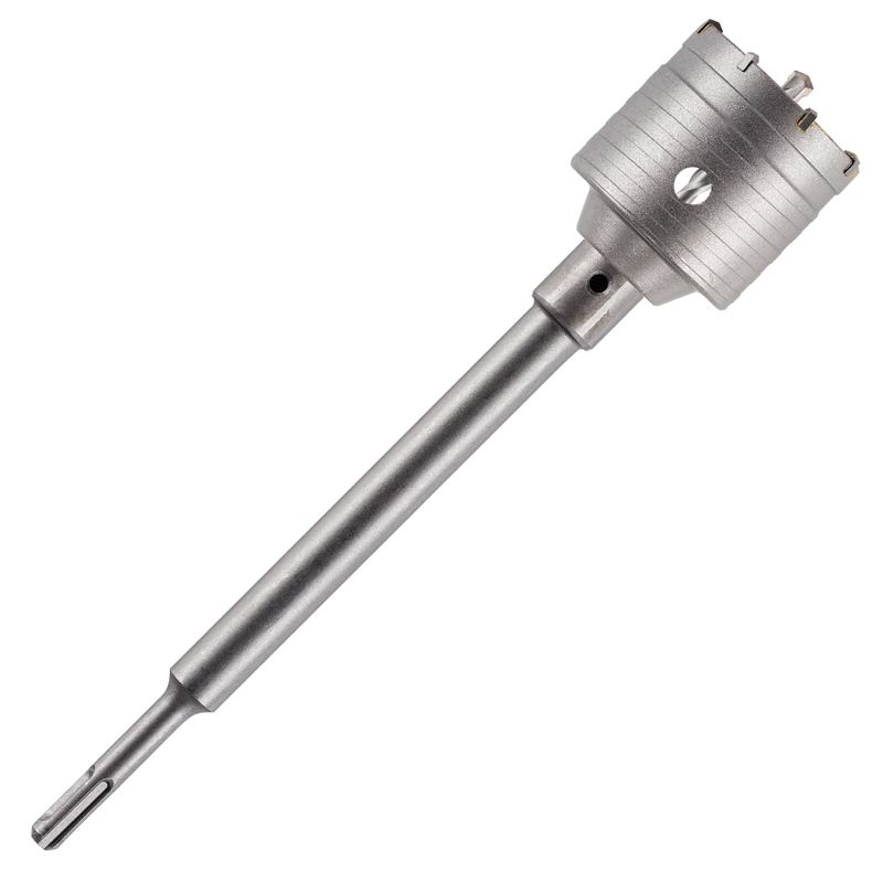 65mm TCT Core Drill Bit + SDS Adapter + Tungsten Carbide Tipped Pilot ...