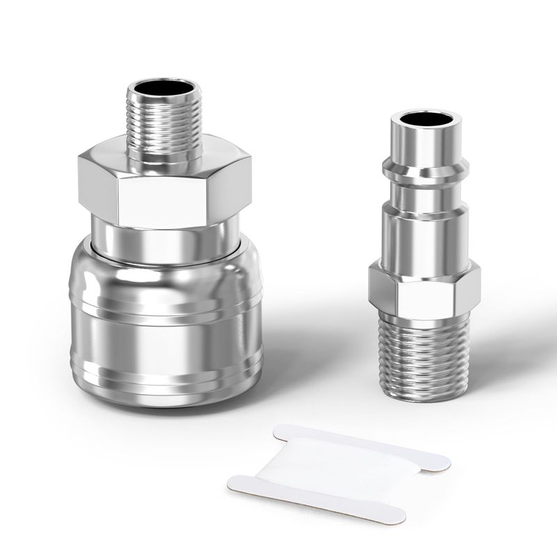 ERGAOBOY 1 Set Pneumatic Air Coupler and Plug Kit Couplings Connector ...