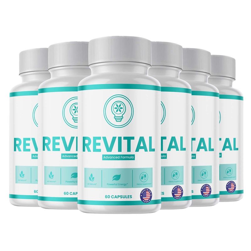 (6 Pack) Revital Advanced Formula Natural Energy & Fitness Vitamin ...