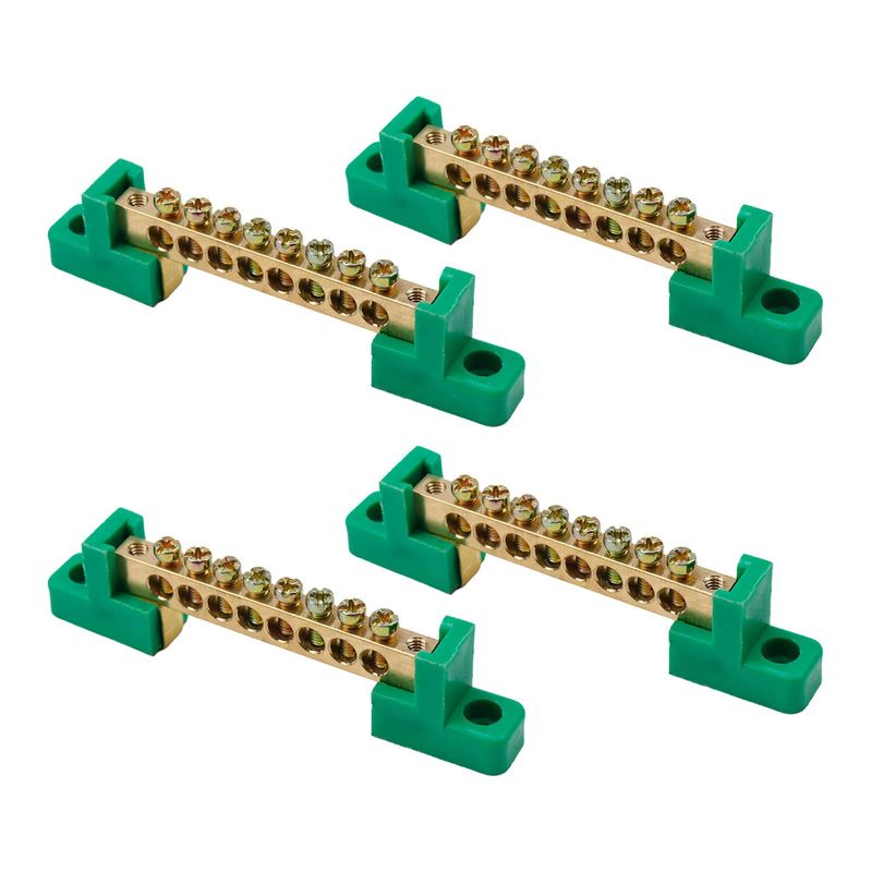 Antrader 4Pcs Terminal Block Connector Bar Terminal Bus Bar 8 Positions ...