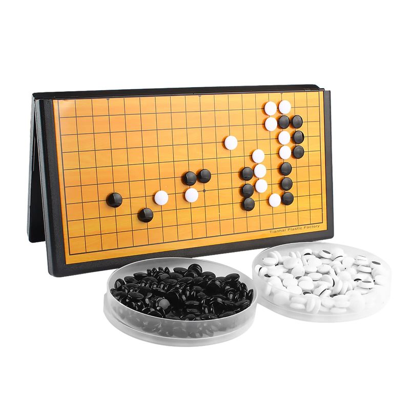Andux Foldable Magnet Travel Rock and Go Board Game Set CXWQ-01 (Medium ...
