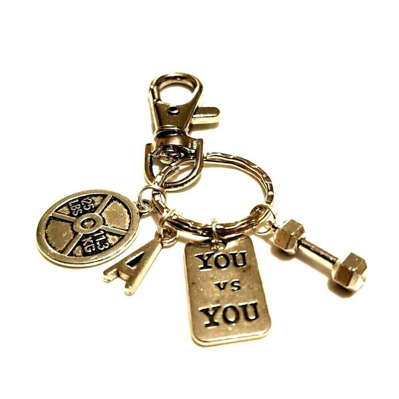 Personalised Motivational 'You vs You' Dumbbell Weight Plate Fitness ...