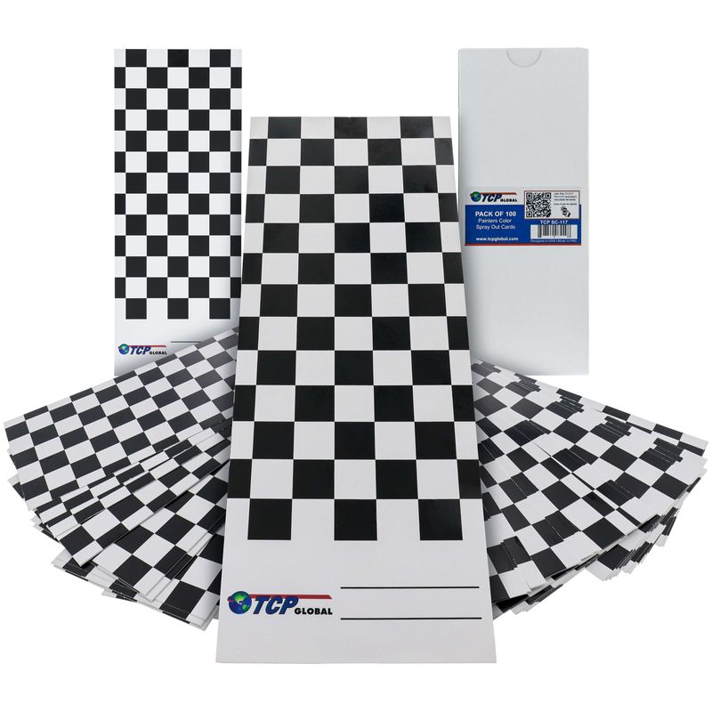 100 Paint Color Matching Spray Out Cards, Checkered Test Panels, Auto ...