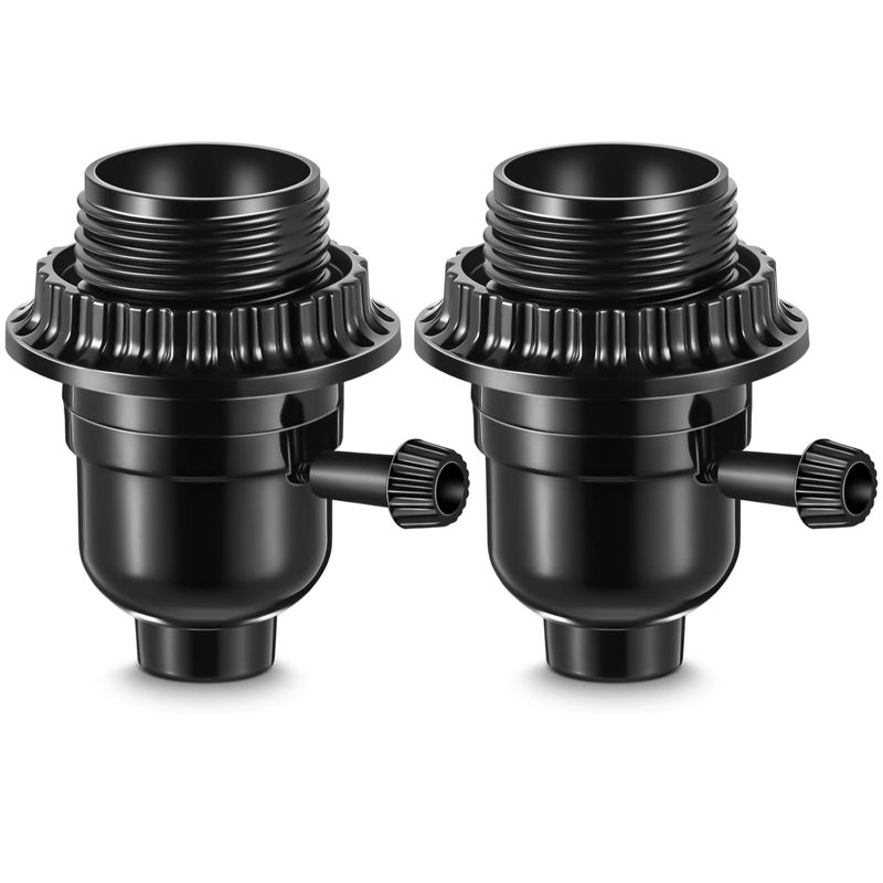 Saysurey 2 Pack UL Listed E26 Light Socket Lamp Socket Replacement with ...