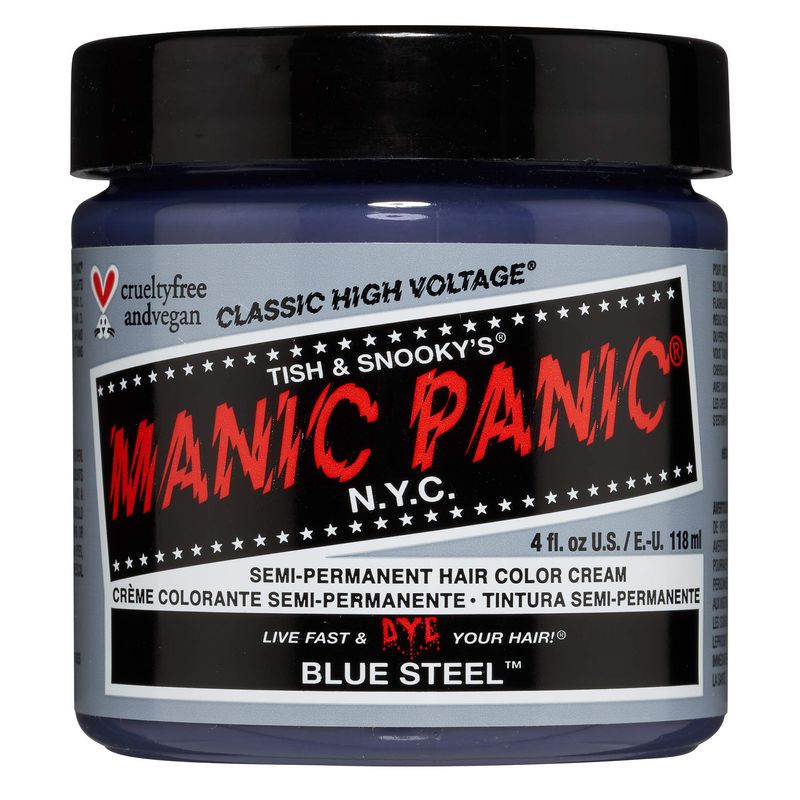 MANIC PANIC Blue Steel Hair Dye – Classic High Voltage - Semi-Permanent ...