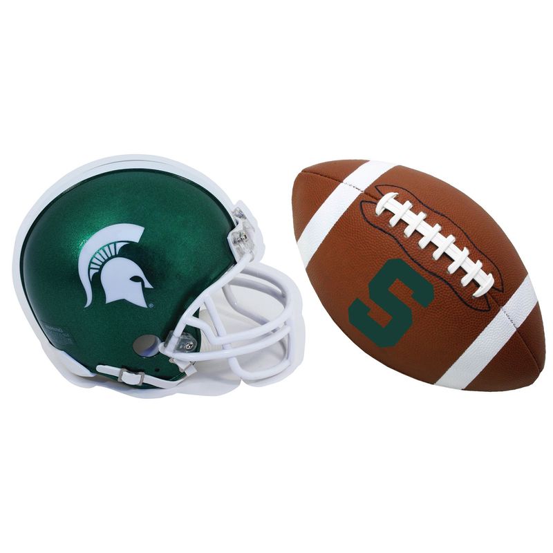 Michigan State Spartans Helmet and Football Magnet Set Officially ...