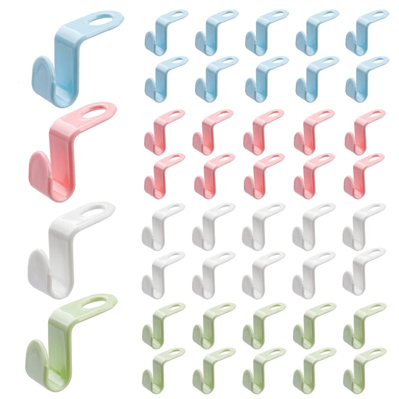 Fishing Fun 40 Pcs Clothes Hanger Connector Hooks, Space Saving Hangers ...