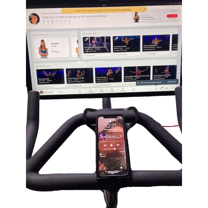 PELOGADGET Phone and Tablet Mount Holder for Peloton Plus Exercise Bike ...