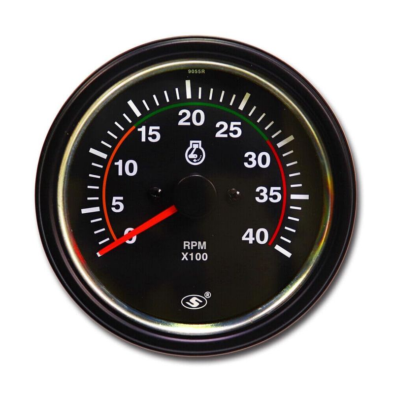 MOTOR METER RACING Universal Diesel Tachometer for Alternator W ...