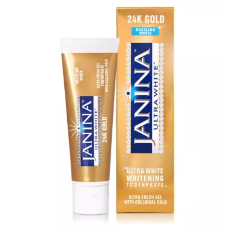 Janina Ultra White 24k Gold Dazzling White Toothpaste 75ml - EveryMarket