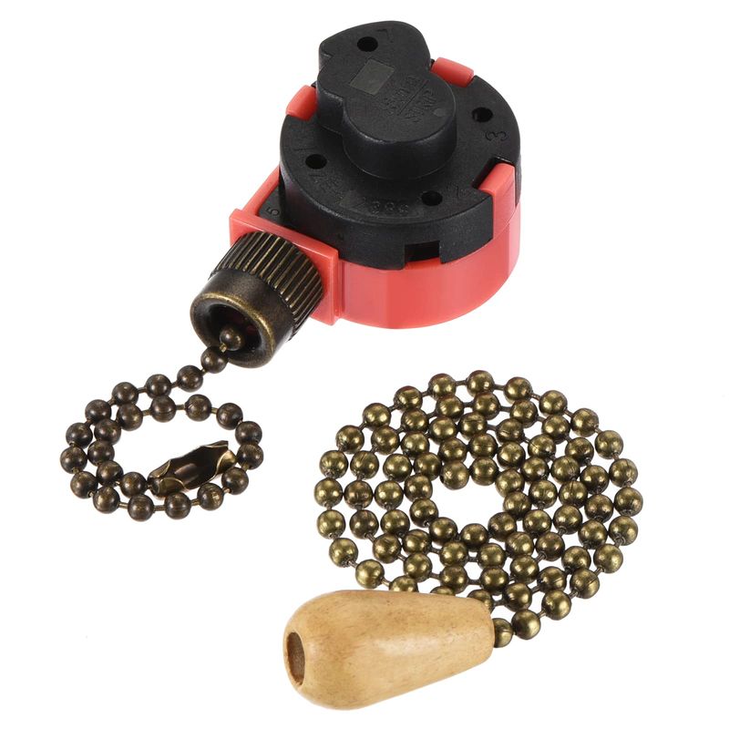 sourcing map Pull Chain Switch 3 Speed 4 Wire Replacement ZE-268S1 with ...