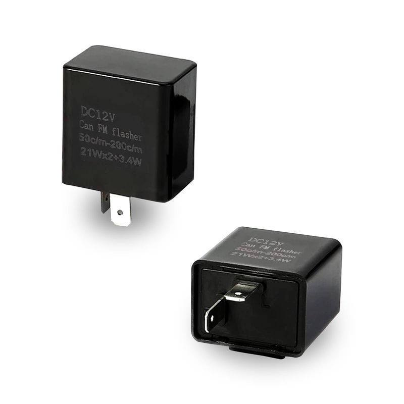 Sodcay Pack-2 LED Flasher Relay, 2 Pin Hazard Warn Flash Relay, 12V ...