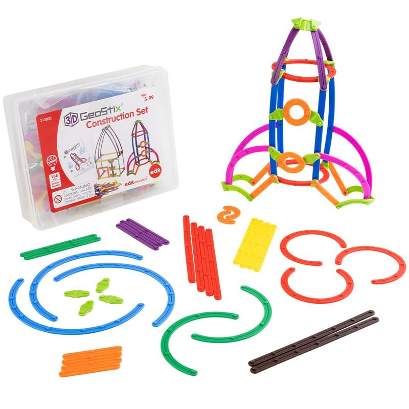 edxeducation GeoStix 3D Construction Set - EveryMarket