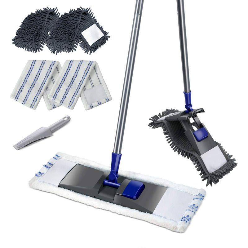 MASTERTOP Professional Microfiber Mop - Flat Mop for Floor Cleaning ...