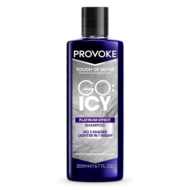 PROVOKE Touch of Silver Go Icy Shampoo 200ml, Icy Platinum Look in Just ...