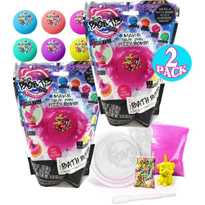 So Bomb Make Your Own (DIY) Fizzy Bath Bomb Mystery Packs with Surprise ...