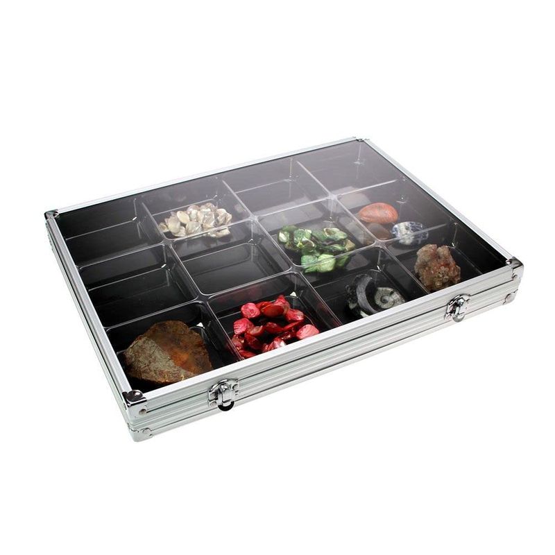 SAFE Rock, Gem & Mineral Display Case - Aluminum - Online Marketplace ...